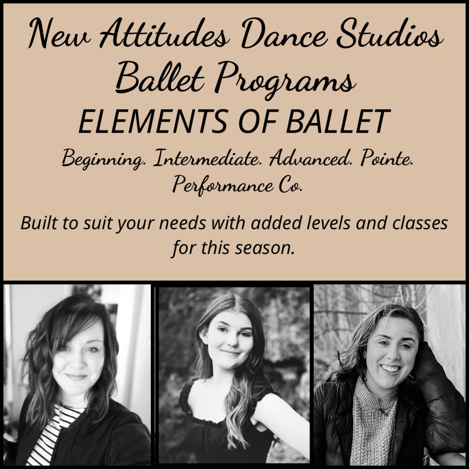 Elements of Ballet Performance Classes - New Attitudes Dance Studios